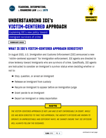 U Visa/T Visa/VAWA | Immigrant Legal Resource Center | ILRC